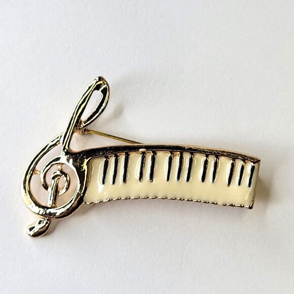 Jewelry | Piano Keys And Treble Clef Brooch | Poshmark